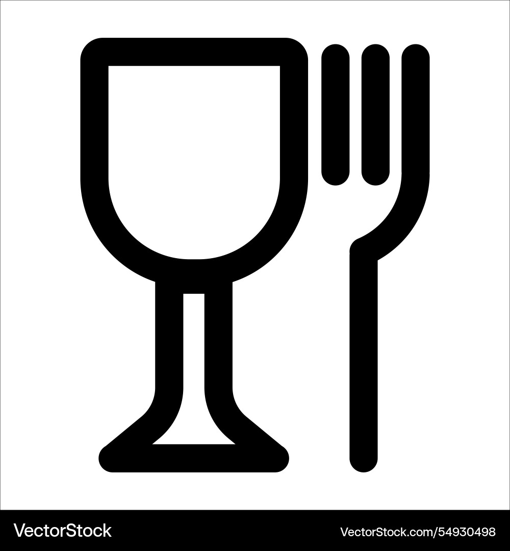 Food safety icon symbol Royalty Free Vector Image