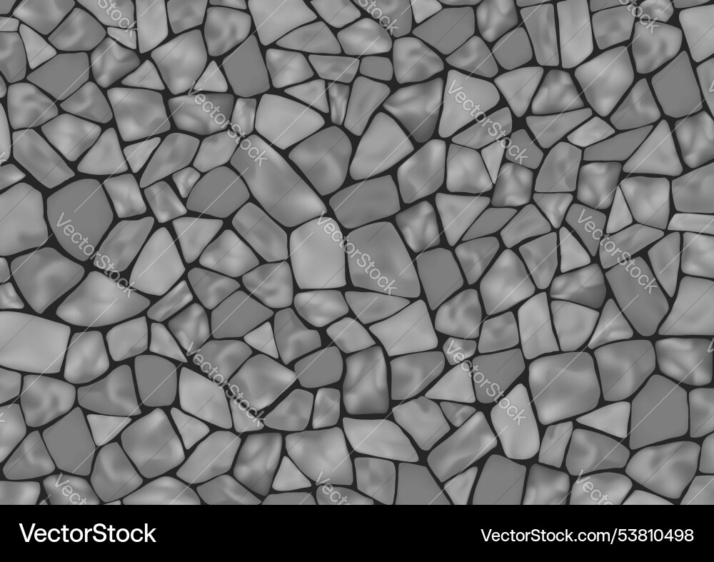Stone wall of building paving slabs Royalty Free Vector