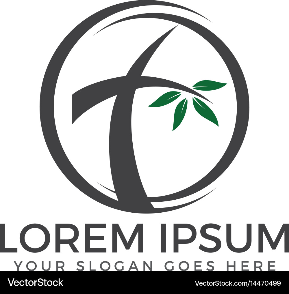 Cross logo design Royalty Free Vector Image - VectorStock