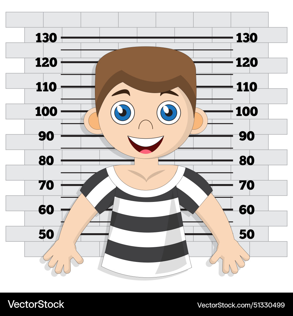 Cute prisoner Royalty Free Vector Image - VectorStock