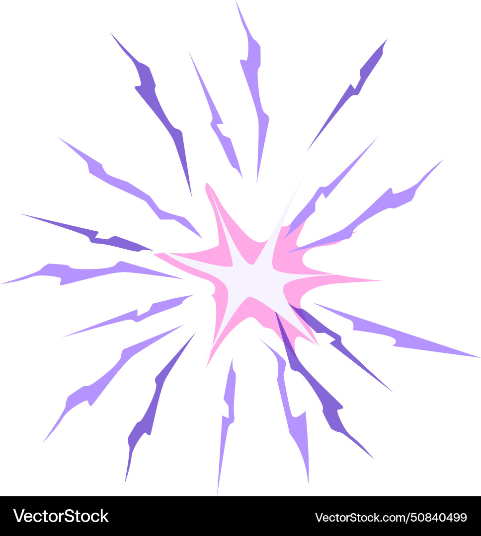 Game impact vfx cartoon Royalty Free Vector Image