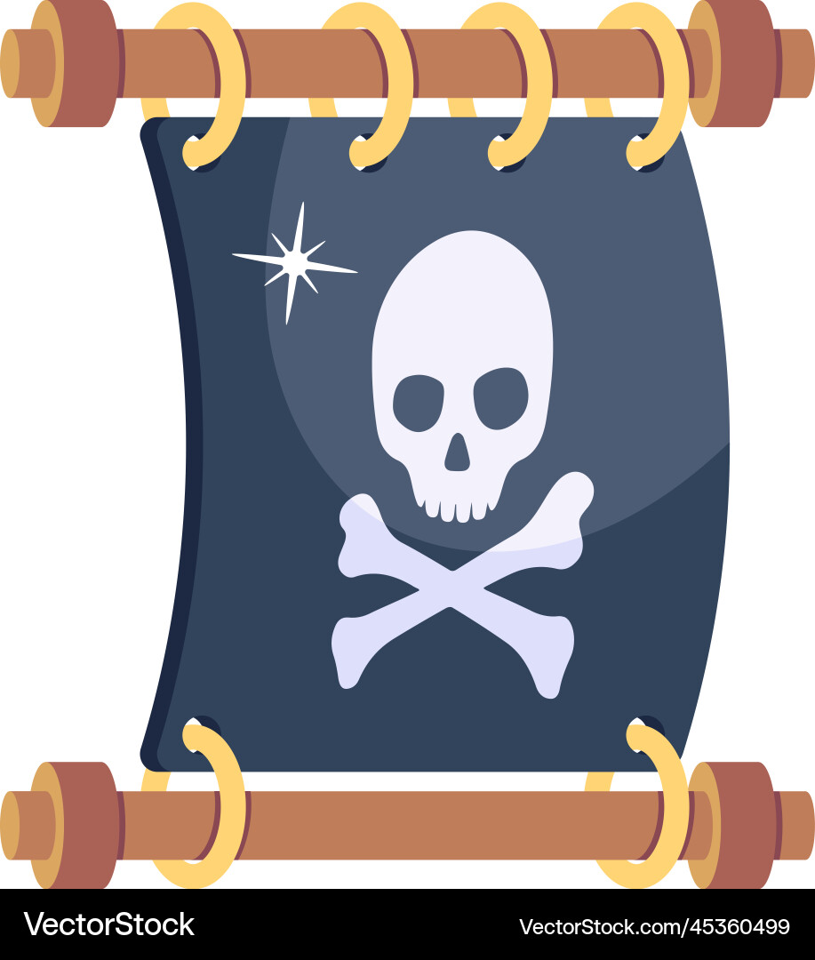 Pirate scroll Royalty Free Vector Image - VectorStock