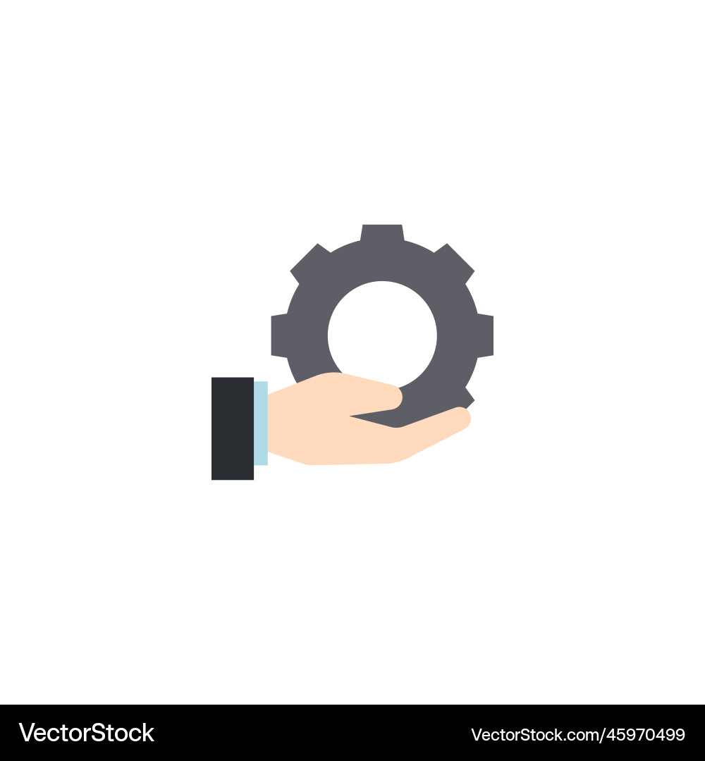 Services creative icon flat from icons Royalty Free Vector