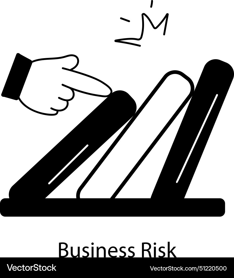 Business risk Royalty Free Vector Image - VectorStock