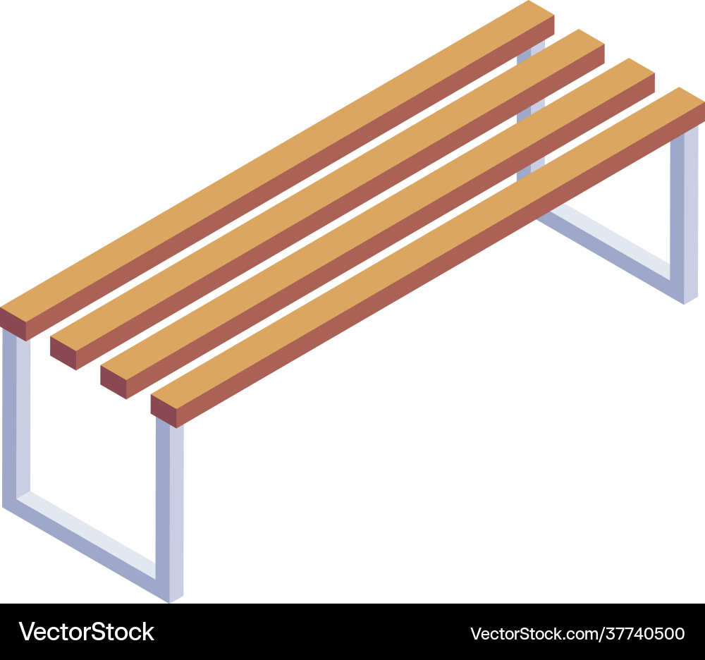 Garden bench Royalty Free Vector Image - VectorStock