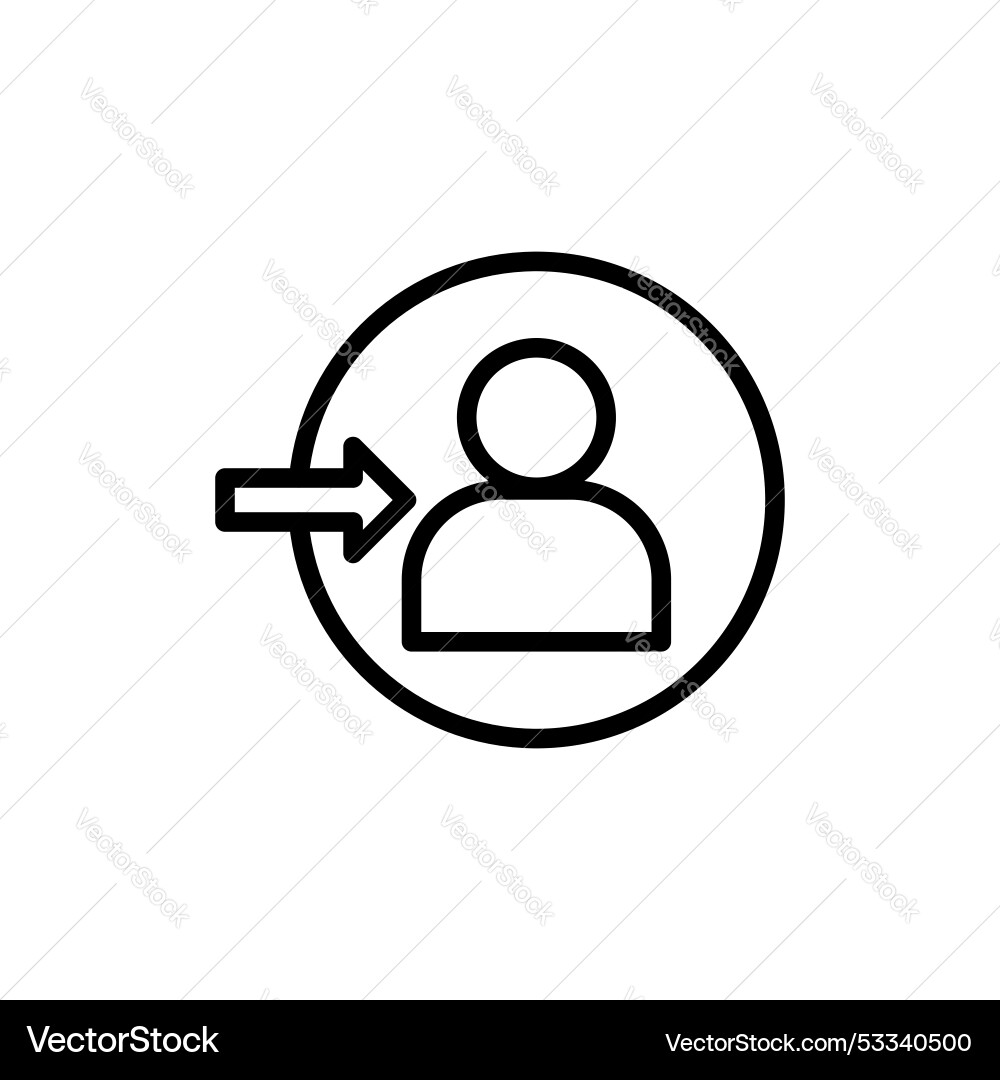 Login icon set account member access symbol Vector Image