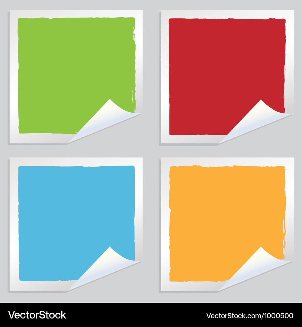Square stickers Royalty Free Vector Image - VectorStock