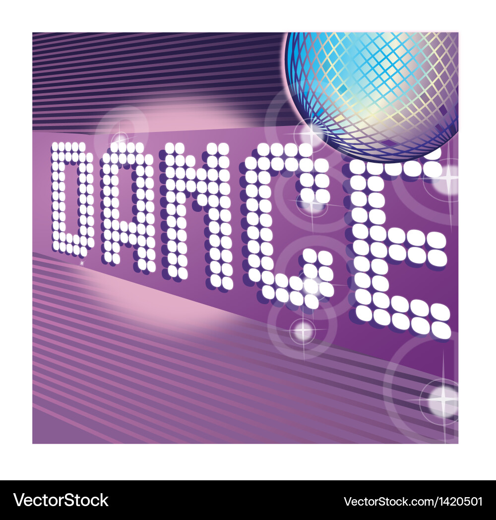 Dance party background Royalty Free Vector Image