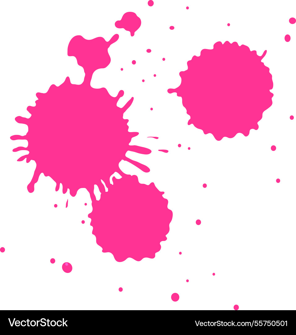 Dynamic featuring bold pink paint splatters – Royalty-Free Vector ...