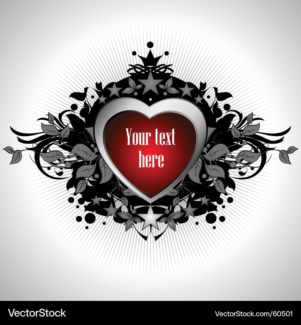 Heart frame Royalty Free Vector Image - VectorStock