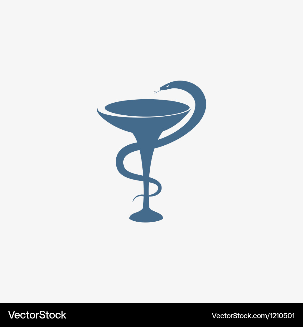 Medical snake Royalty Free Vector Image - VectorStock