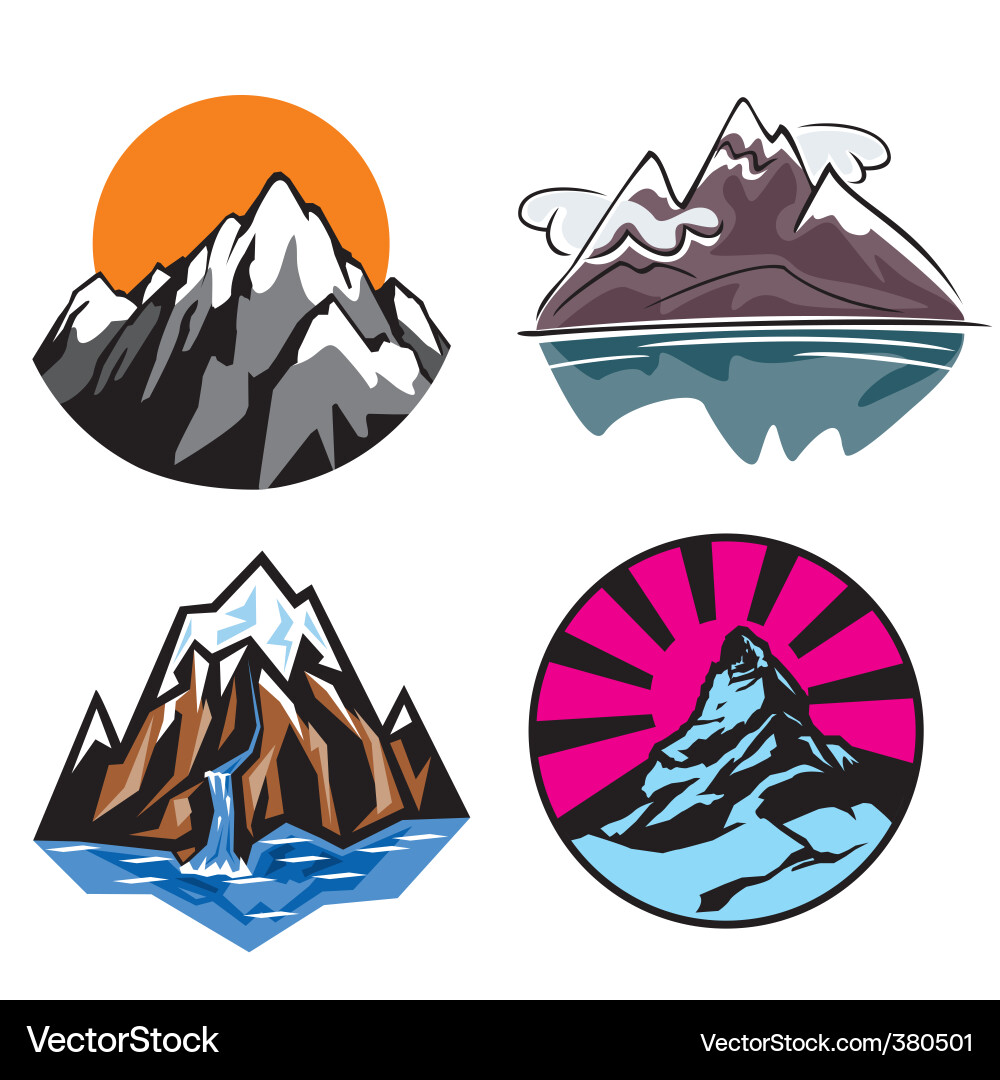 Mountains Royalty Free Vector Image - VectorStock