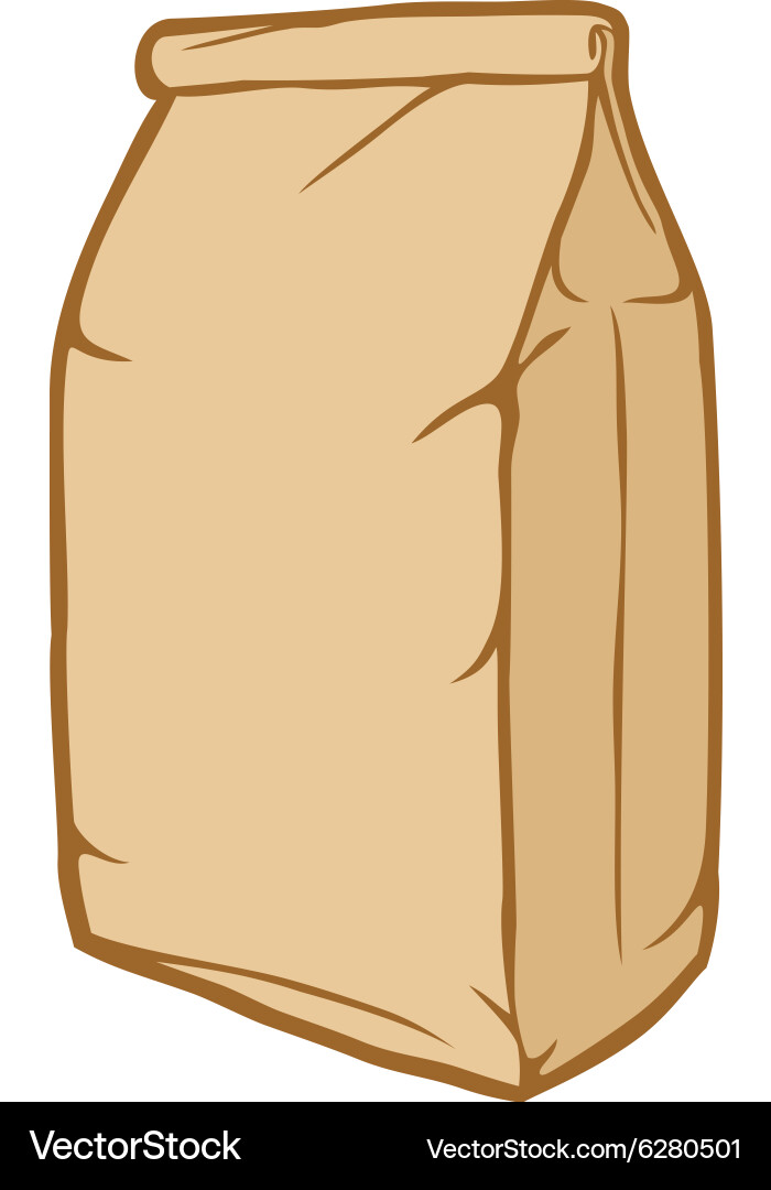 Paper bag Royalty Free Vector Image - VectorStock