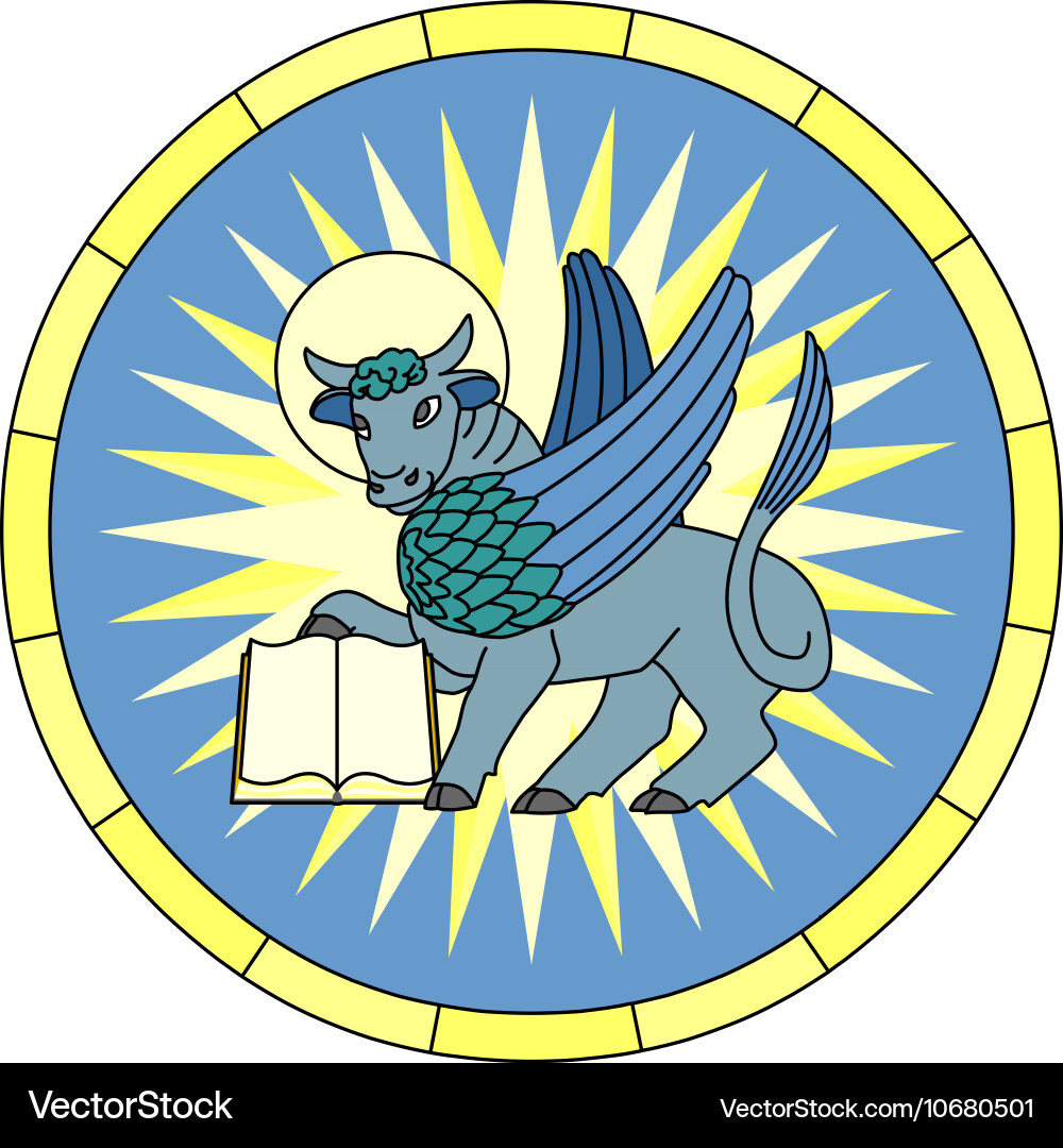 Saint Luke's Evangelist Symbol Royalty Free Vector Image