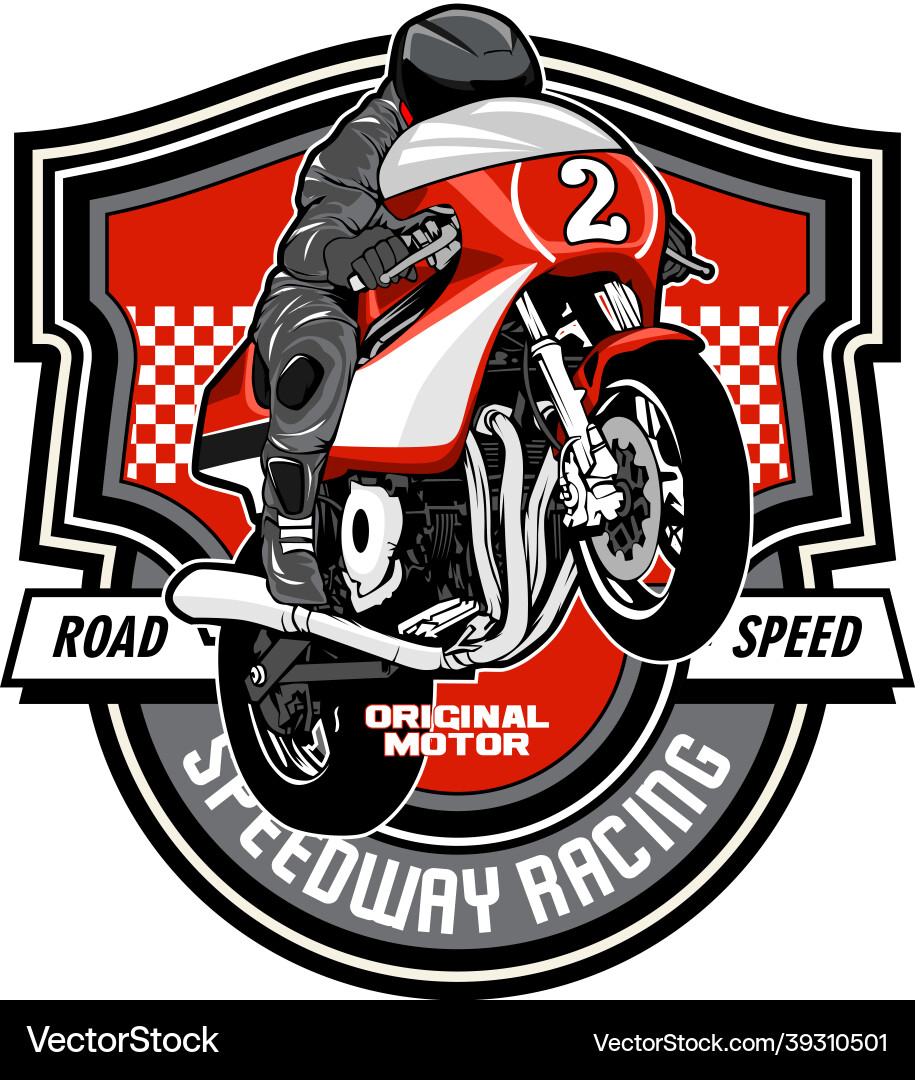 Speedway racing Royalty Free Vector Image - VectorStock
