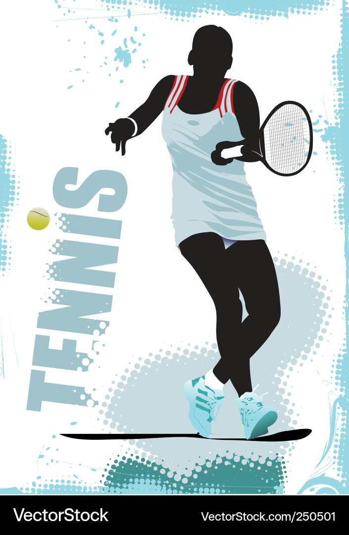 Tennis poster Royalty Free Vector Image - VectorStock
