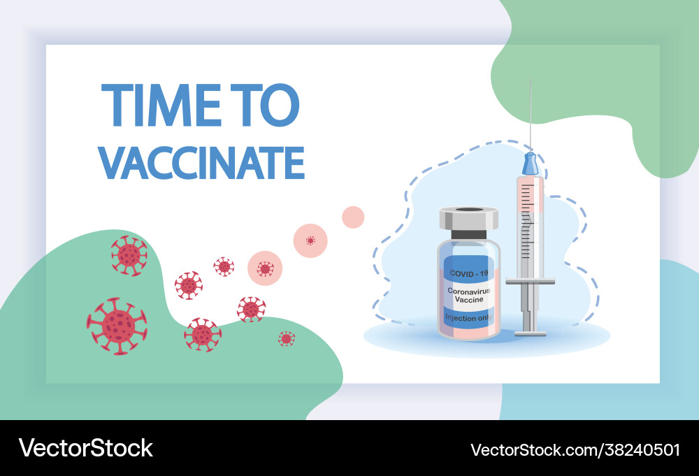 Vaccination concept immunization campaign Vector Image
