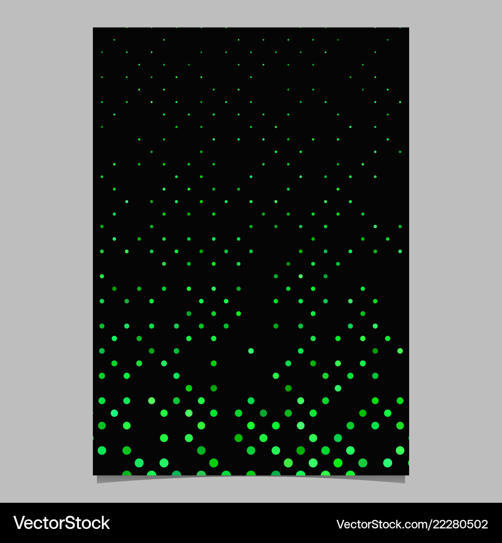 Color dot pattern brochure template - cover Vector Image