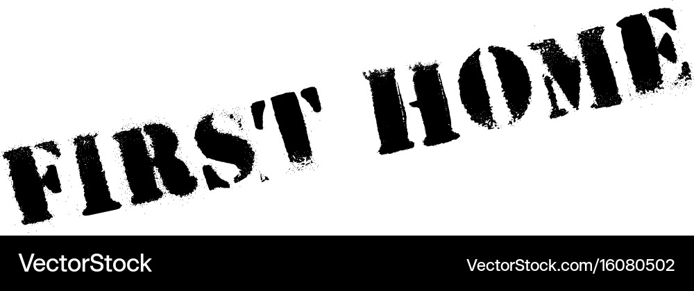 First home rubber stamp Royalty Free Vector Image