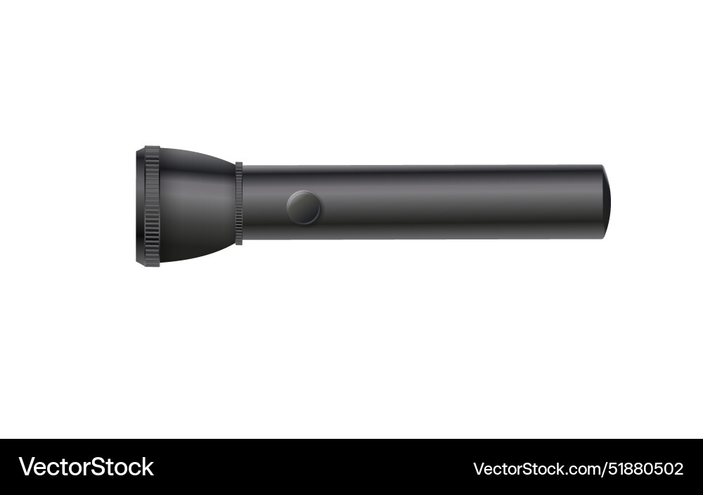 Flashlight on a transparent background shine Vector Image
