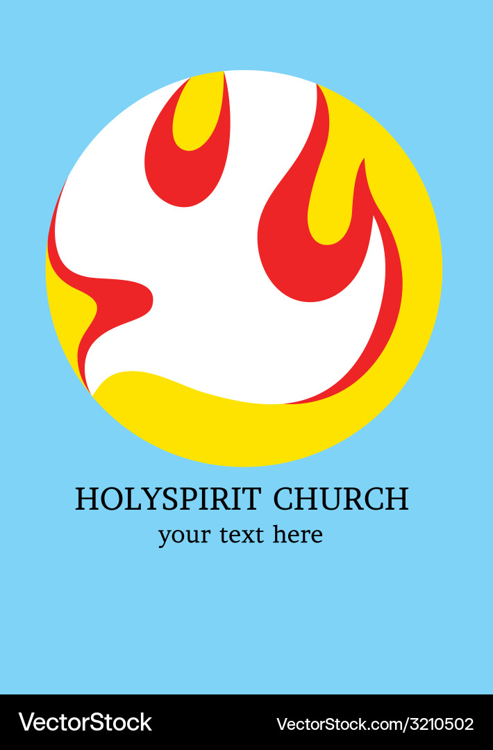 Holy spirit church Royalty Free Vector Image - VectorStock