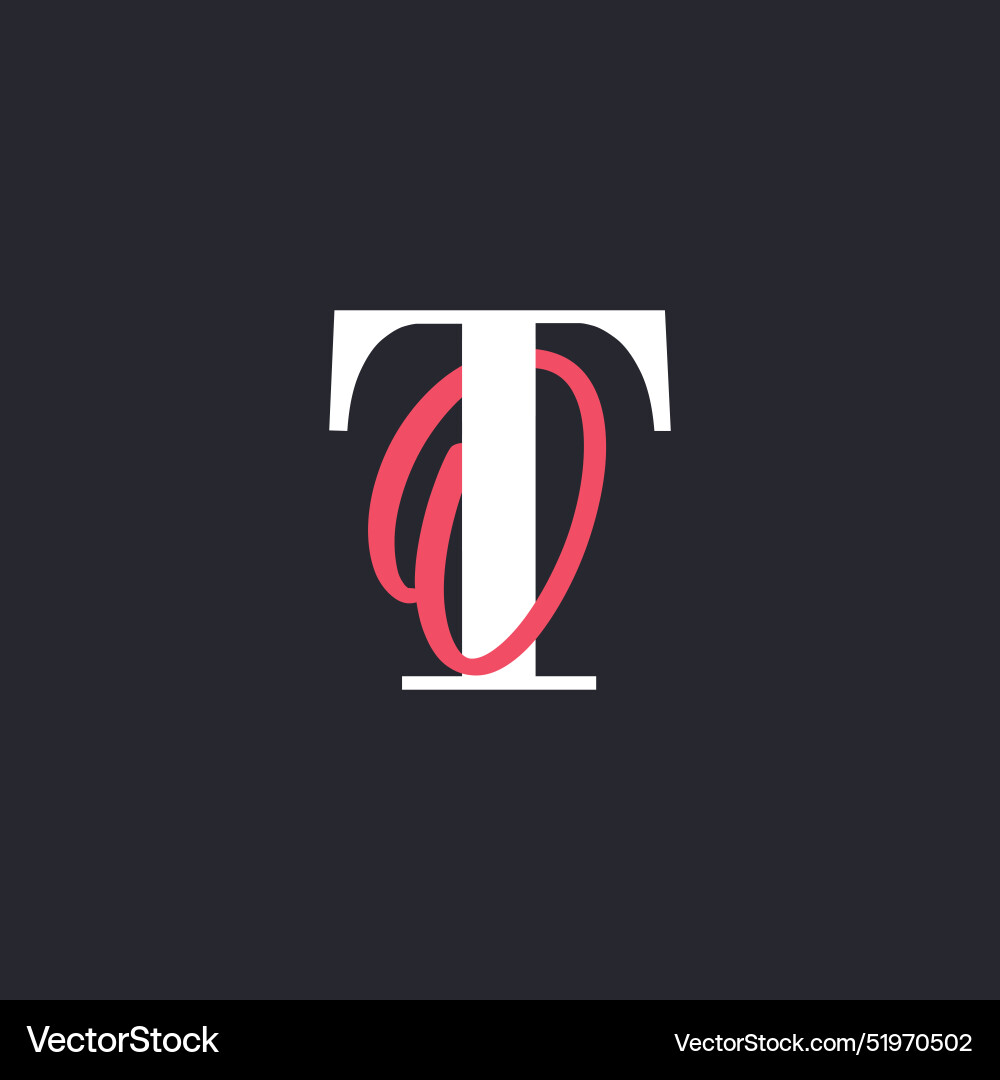 Letter to logo perfectly blended initials Vector Image