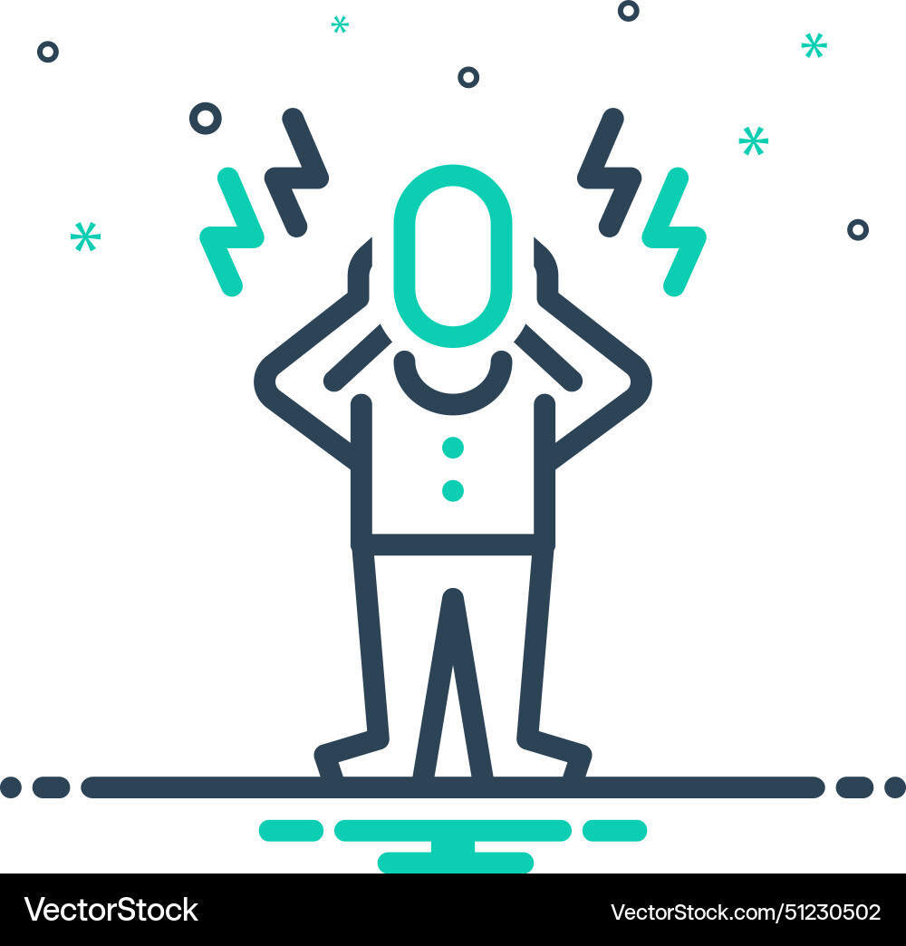 Panic attack Royalty Free Vector Image - VectorStock