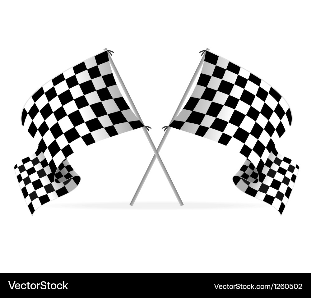 Racing flags Royalty Free Vector Image - VectorStock