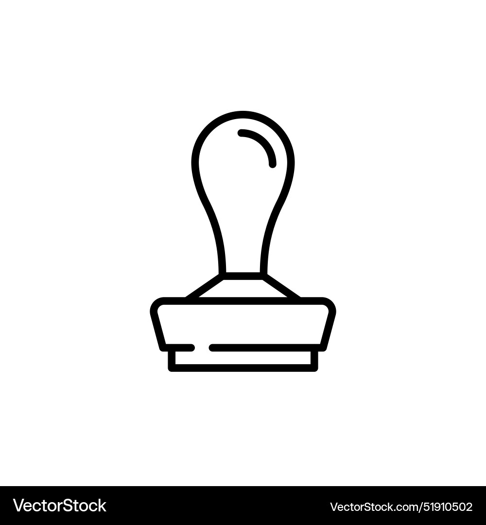 Stamp icon set postal for mailing and office use Vector Image