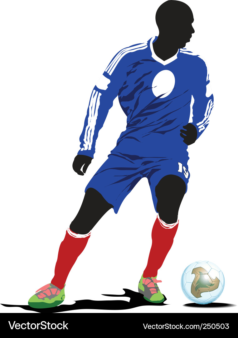 Football player Royalty Free Vector Image - VectorStock