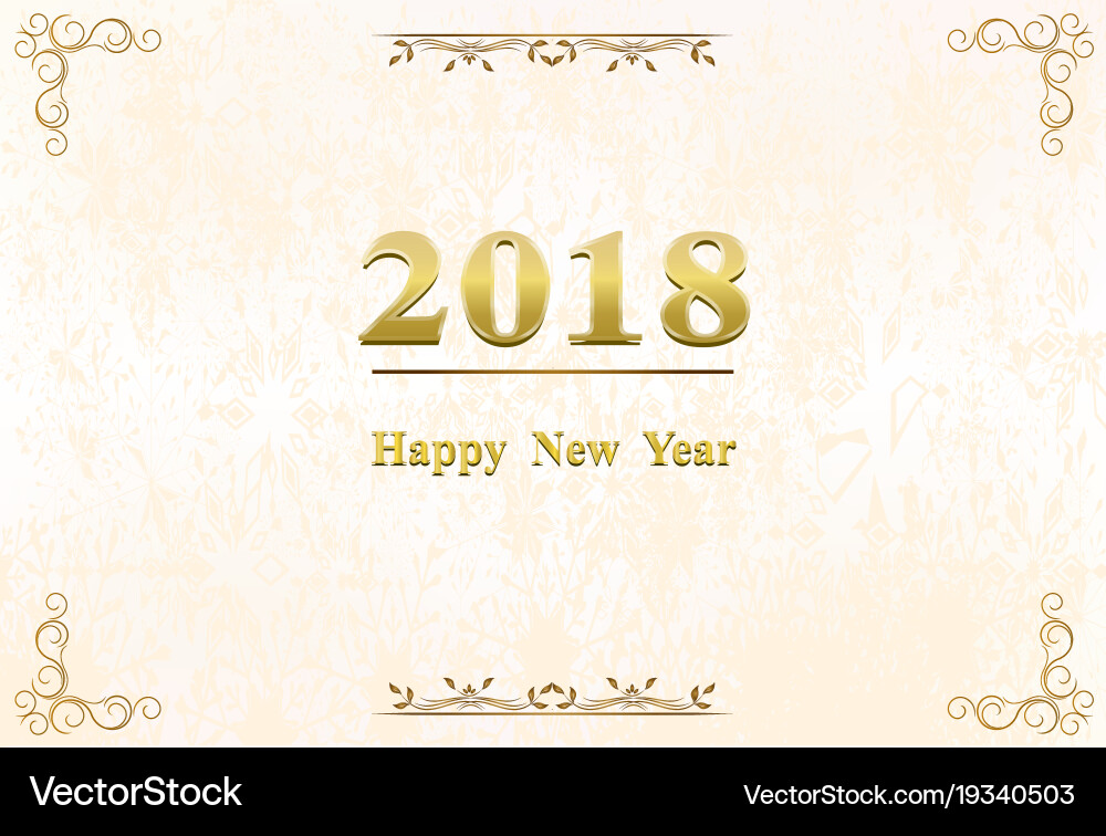 New year card Royalty Free Vector Image - VectorStock