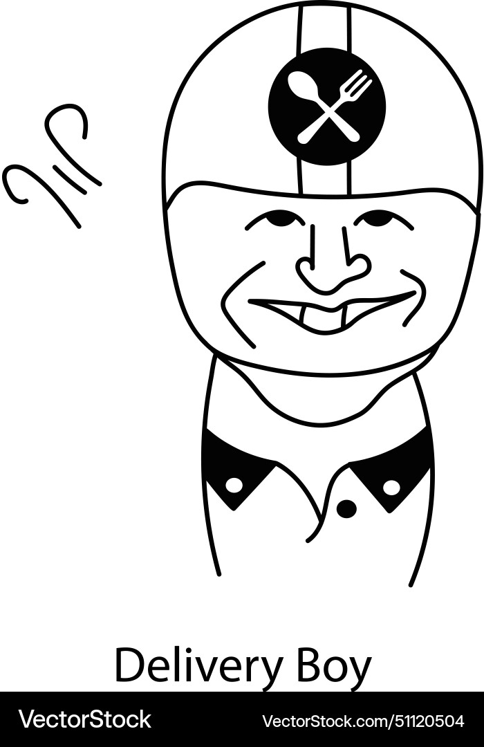 Delivery boy Royalty Free Vector Image - VectorStock