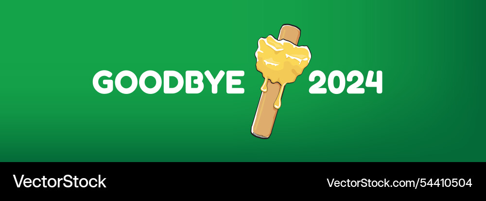 Goodbye 2024 hello 2025 year concept Royalty Free Vector