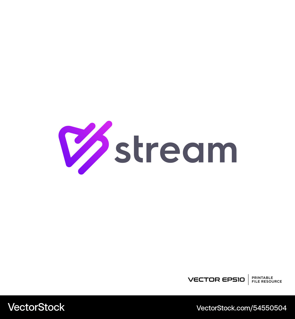 Letter s play logo Royalty Free Vector Image - VectorStock