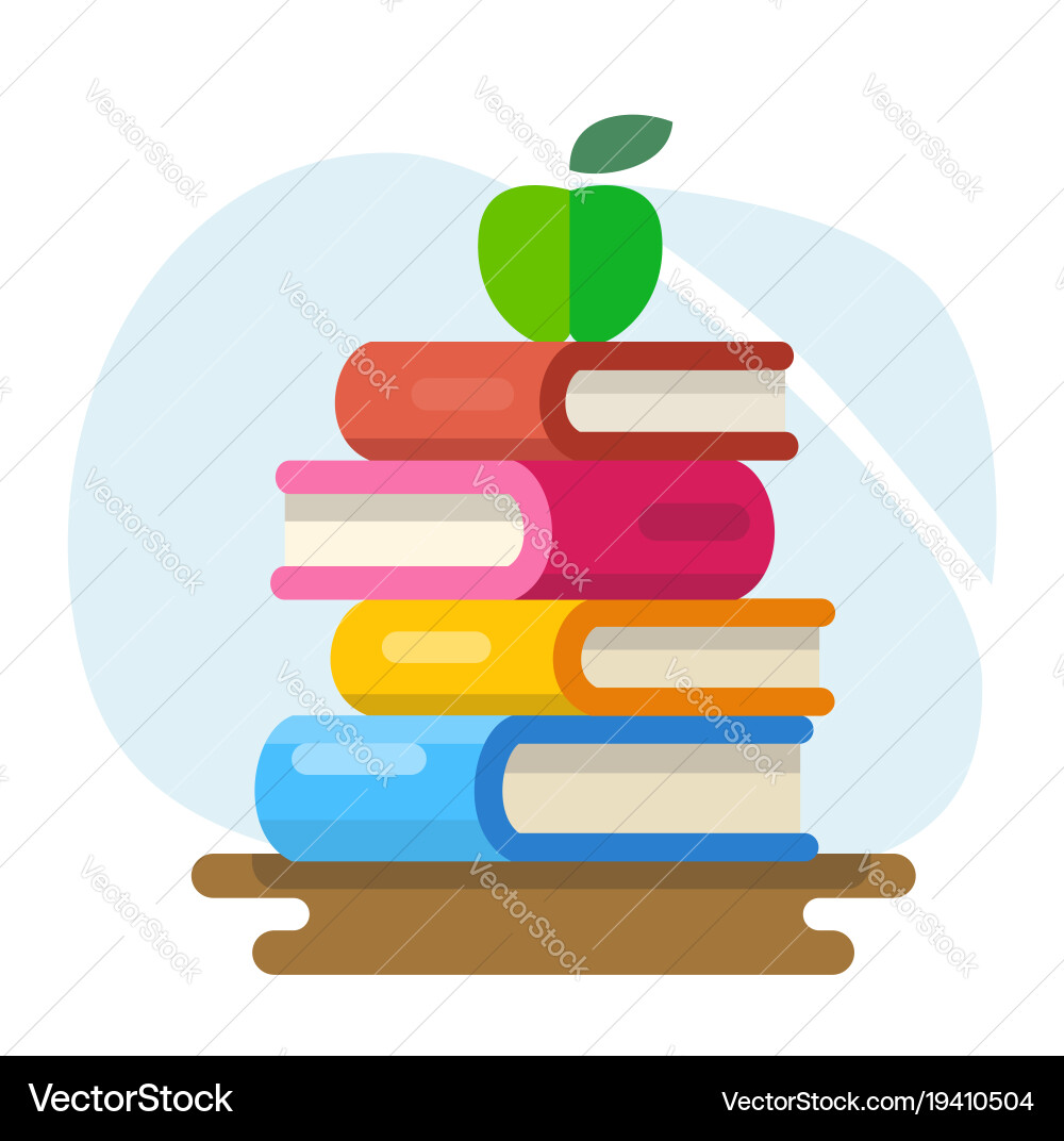 Literature and library knowledge study Royalty Free Vector