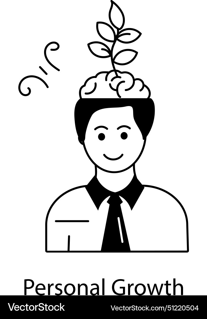Personal growth Royalty Free Vector Image - VectorStock