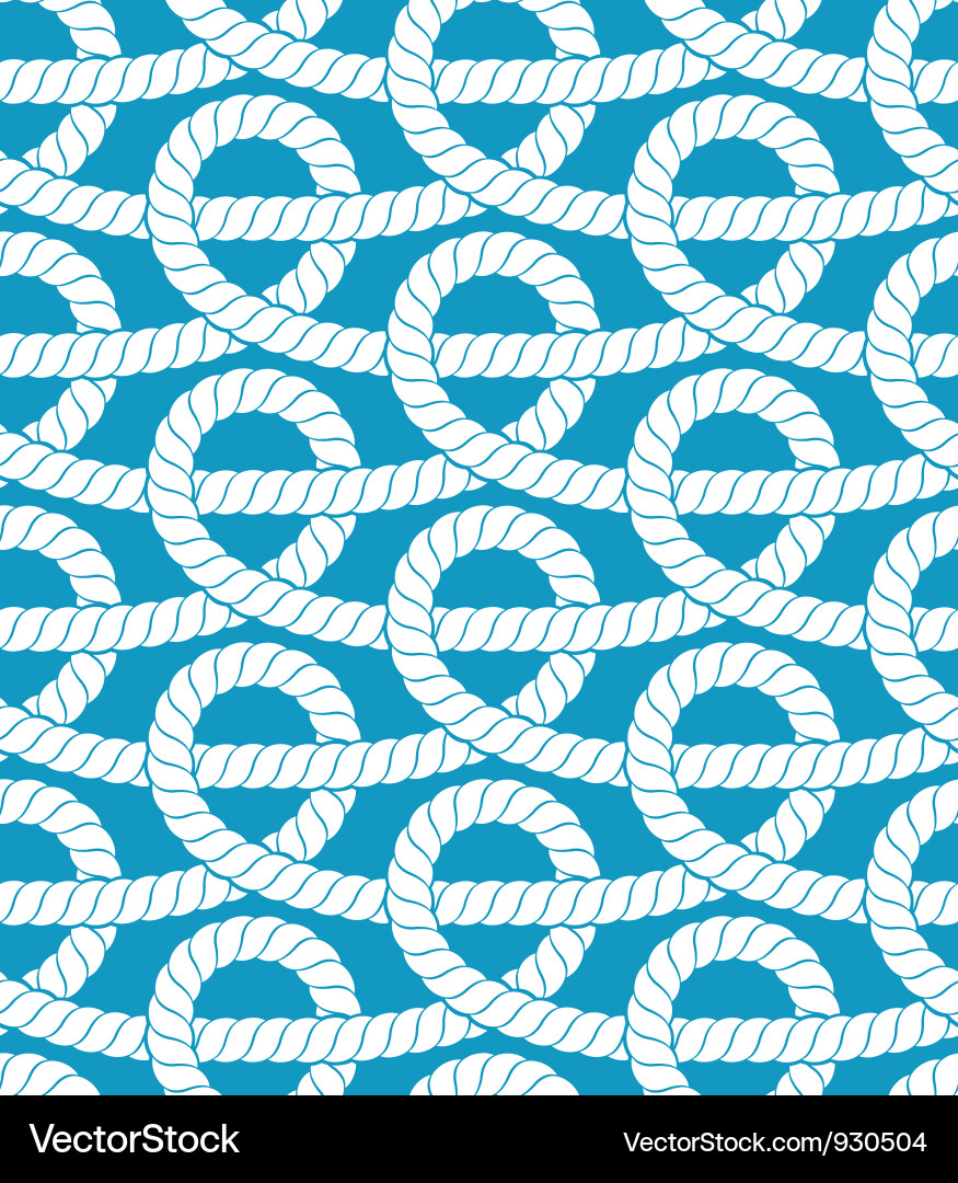 Ropes seamless pattern Royalty Free Vector Image