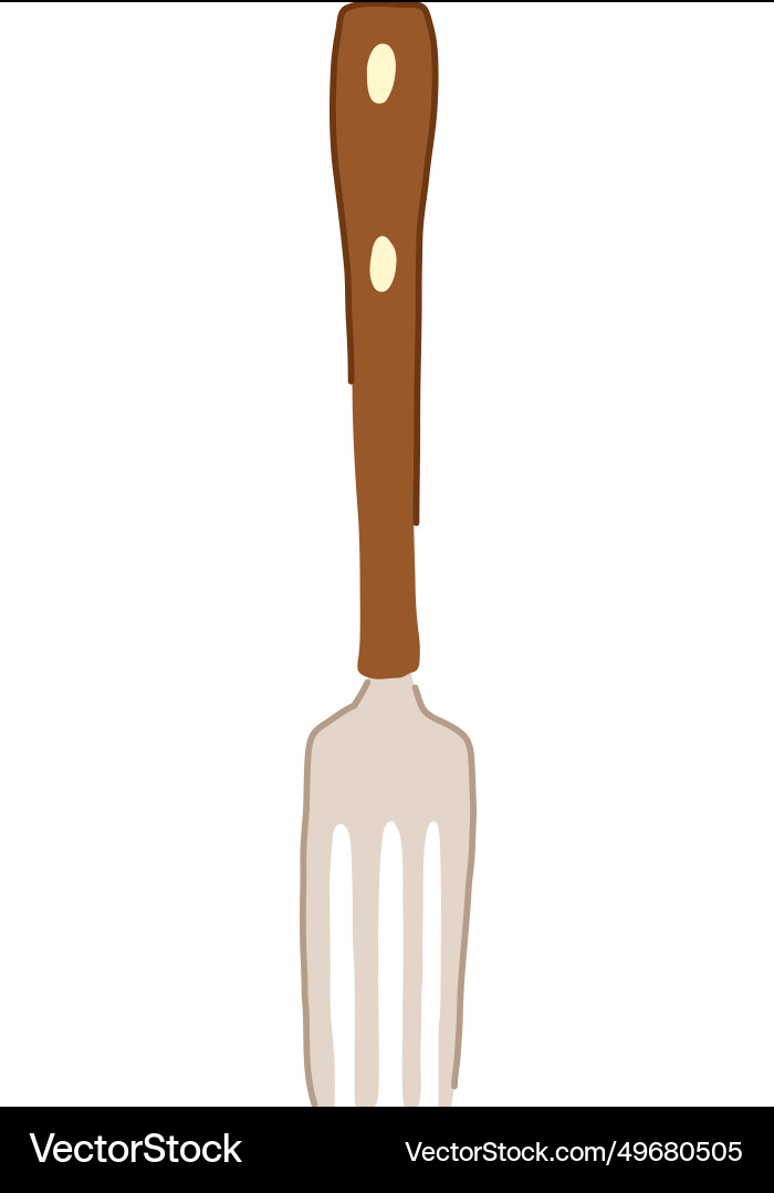 Knife fork cartoon Royalty Free Vector Image - VectorStock