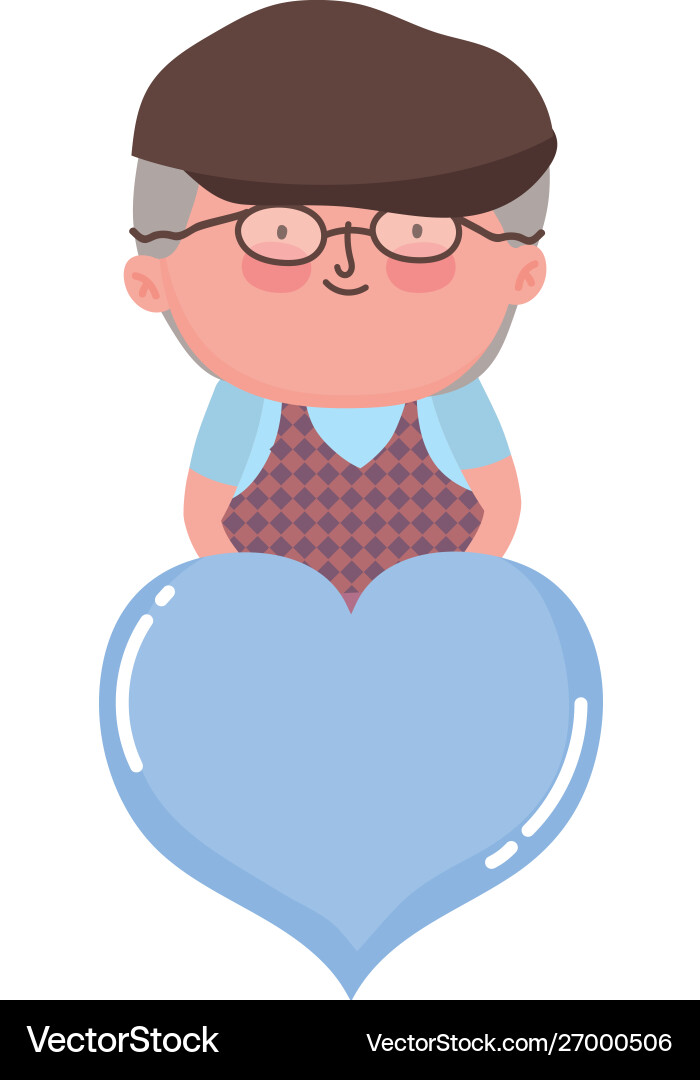 Grandfather cartoon design Royalty Free Vector Image