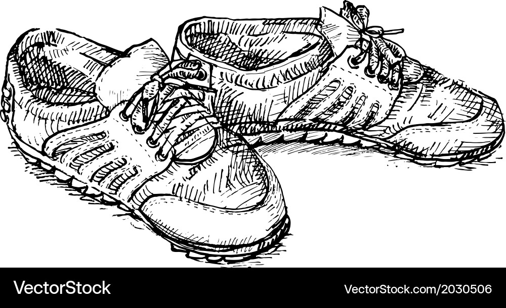 Pair of shoe Royalty Free Vector Image - VectorStock
