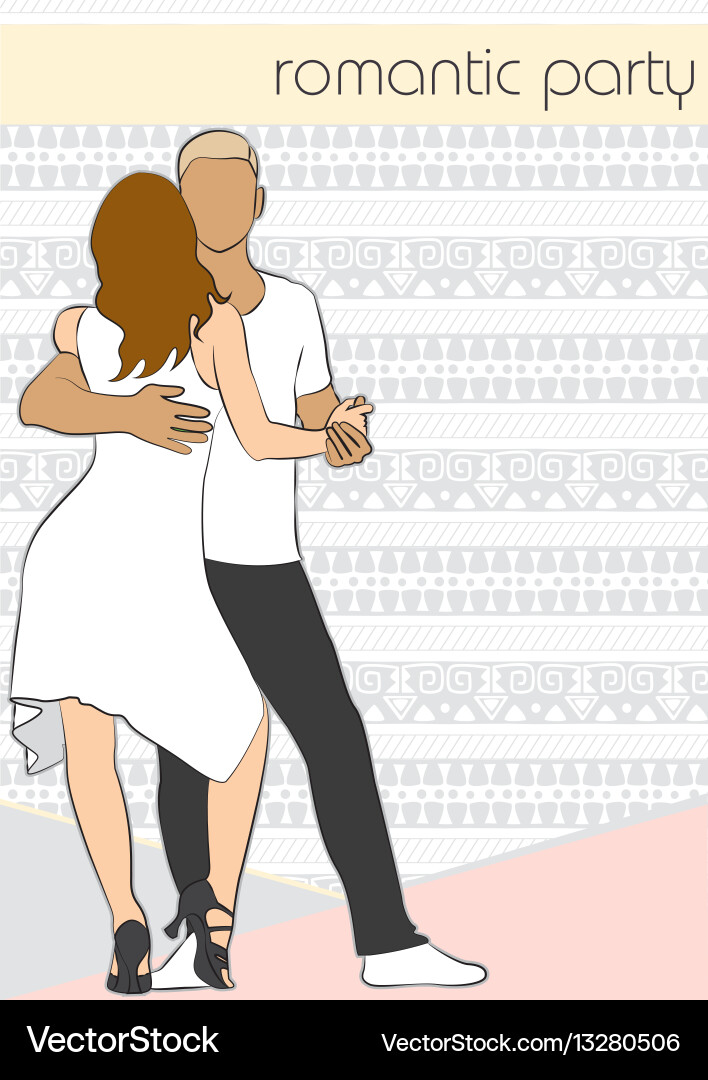 Poster for romantic party Royalty Free Vector Image