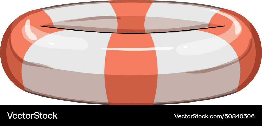 Rescue lifebuoy cartoon Royalty Free Vector Image