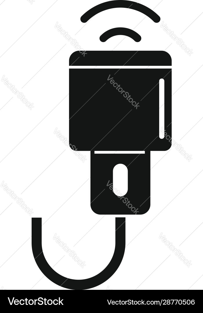 Ultrasonic scanner icon simple style Royalty Free Vector