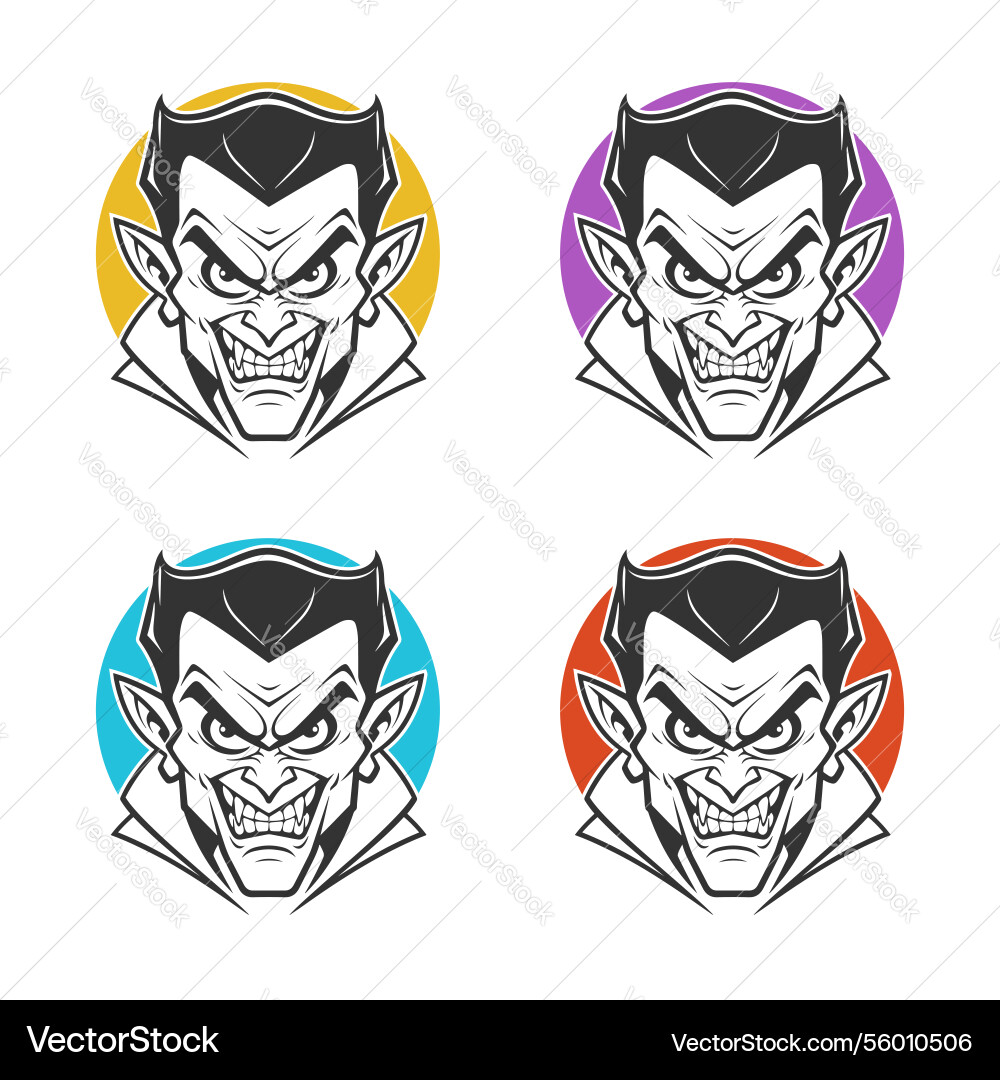 Vampire clip art design Royalty Free Vector Image