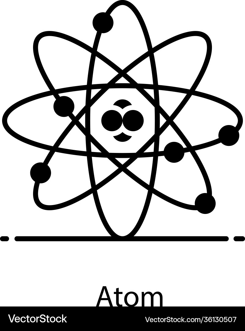 Atom Royalty Free Vector Image - VectorStock