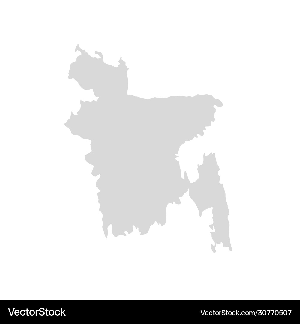 Bangladesh Map Icon - Dhaka Royalty Free Vector Image