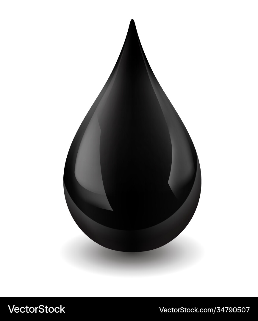 Crude Oil Drop Icon Royalty Free Vector Image - VectorStock