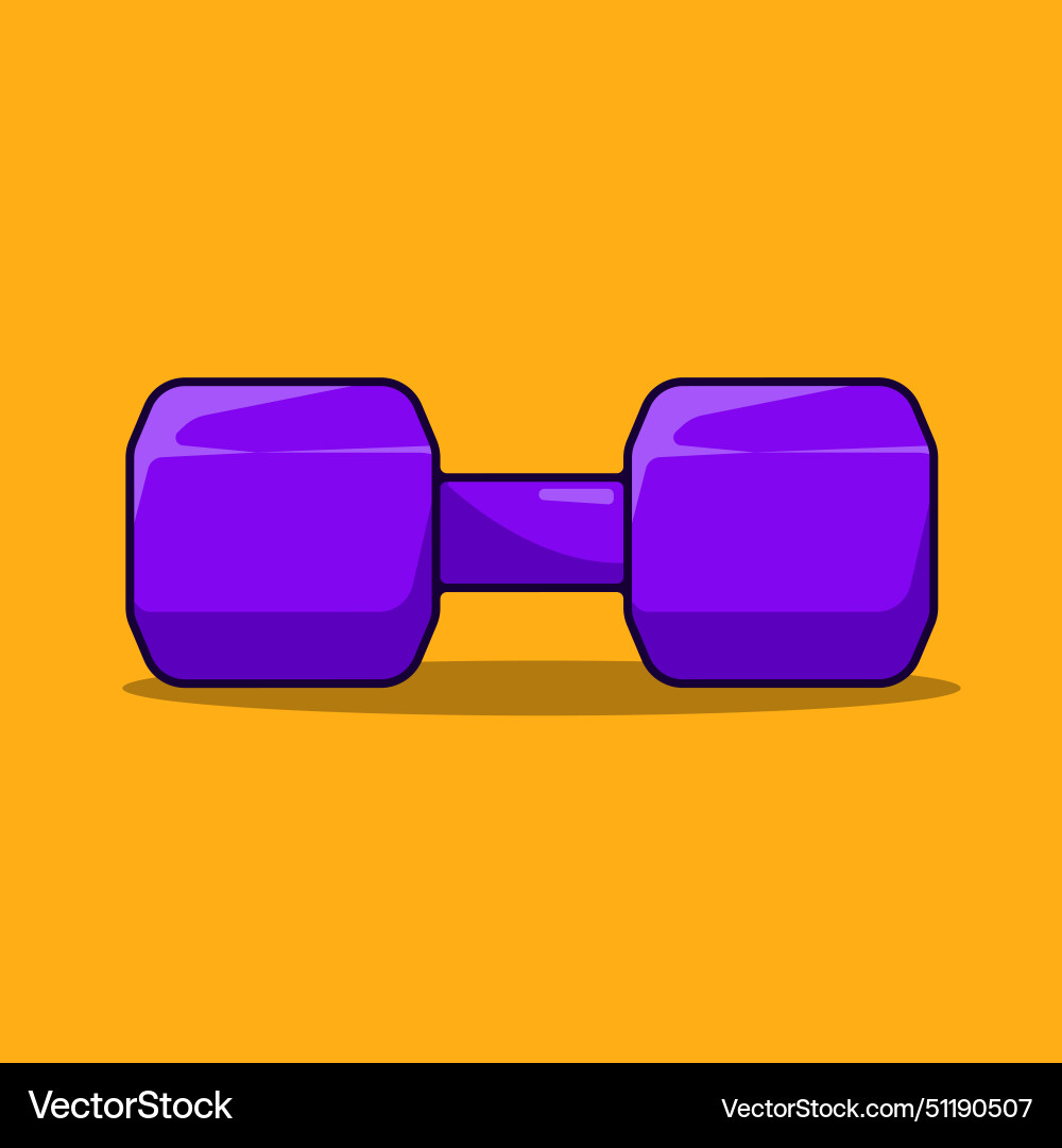 Dumbbell weight icon Royalty Free Vector Image