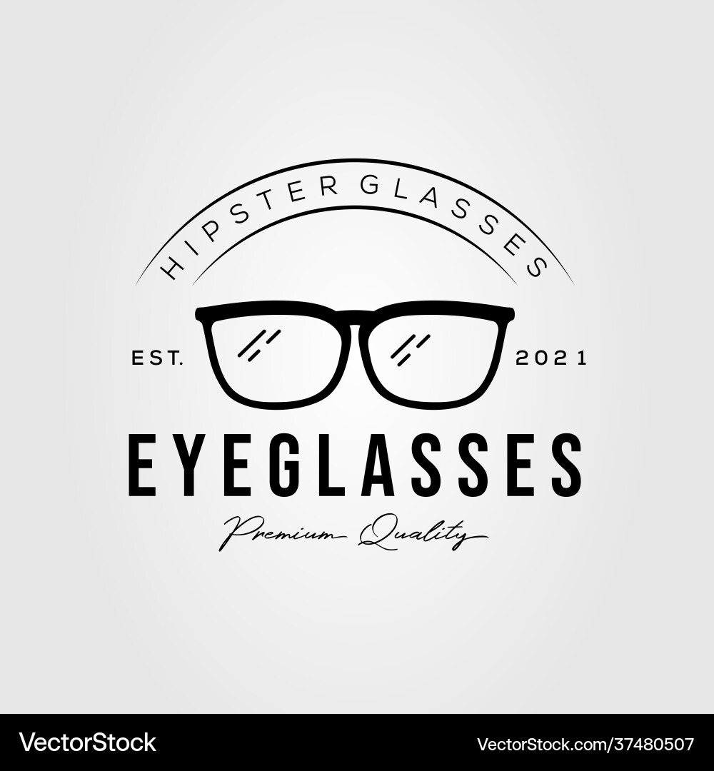 Glasses logo sunglasses eyeglasses shop – Free Vector | VectorStock