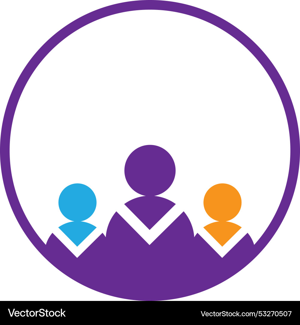 People logo Royalty Free Vector Image - VectorStock